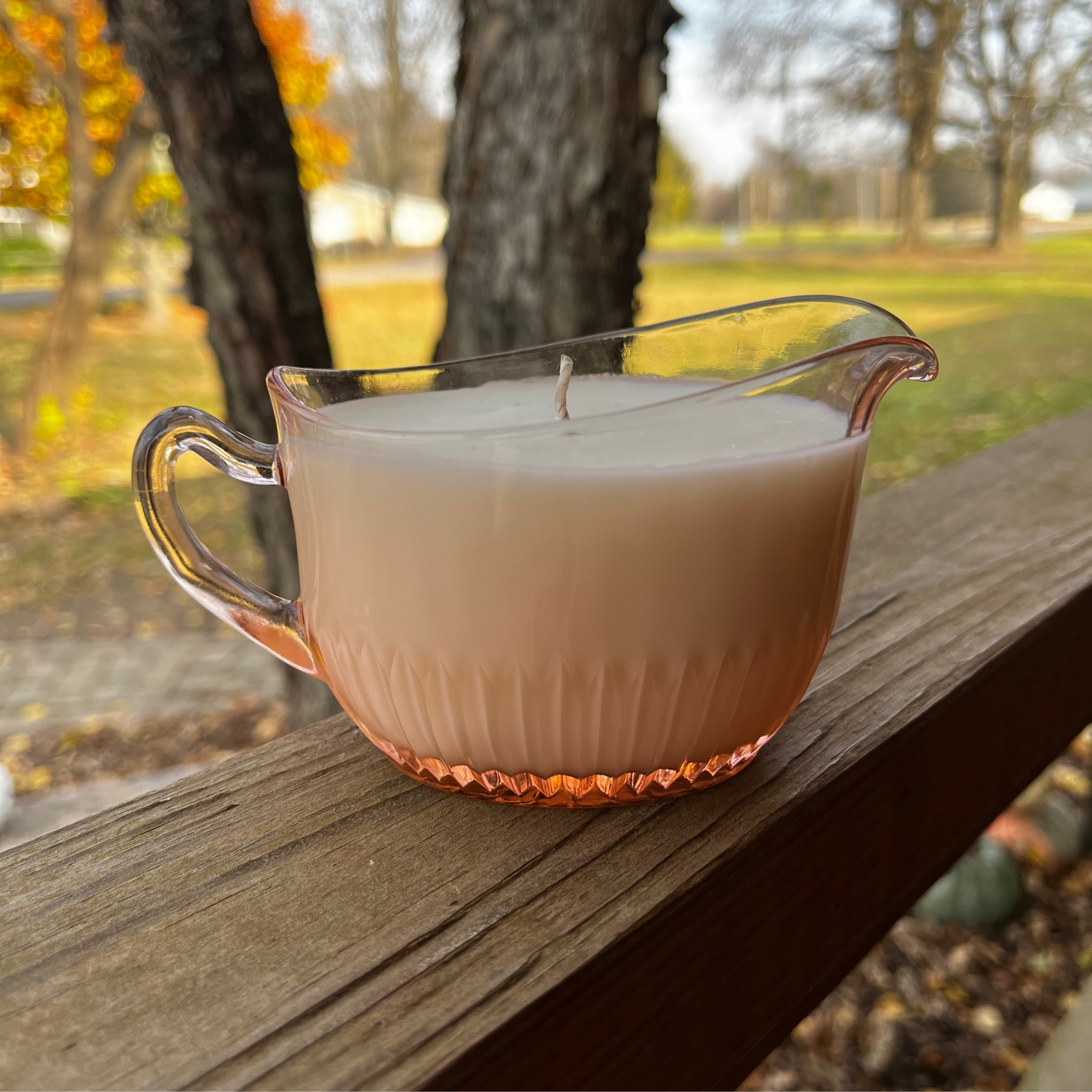 1930’s Anchor Hocking pink depression glass Queen Mary pattern creamer ...