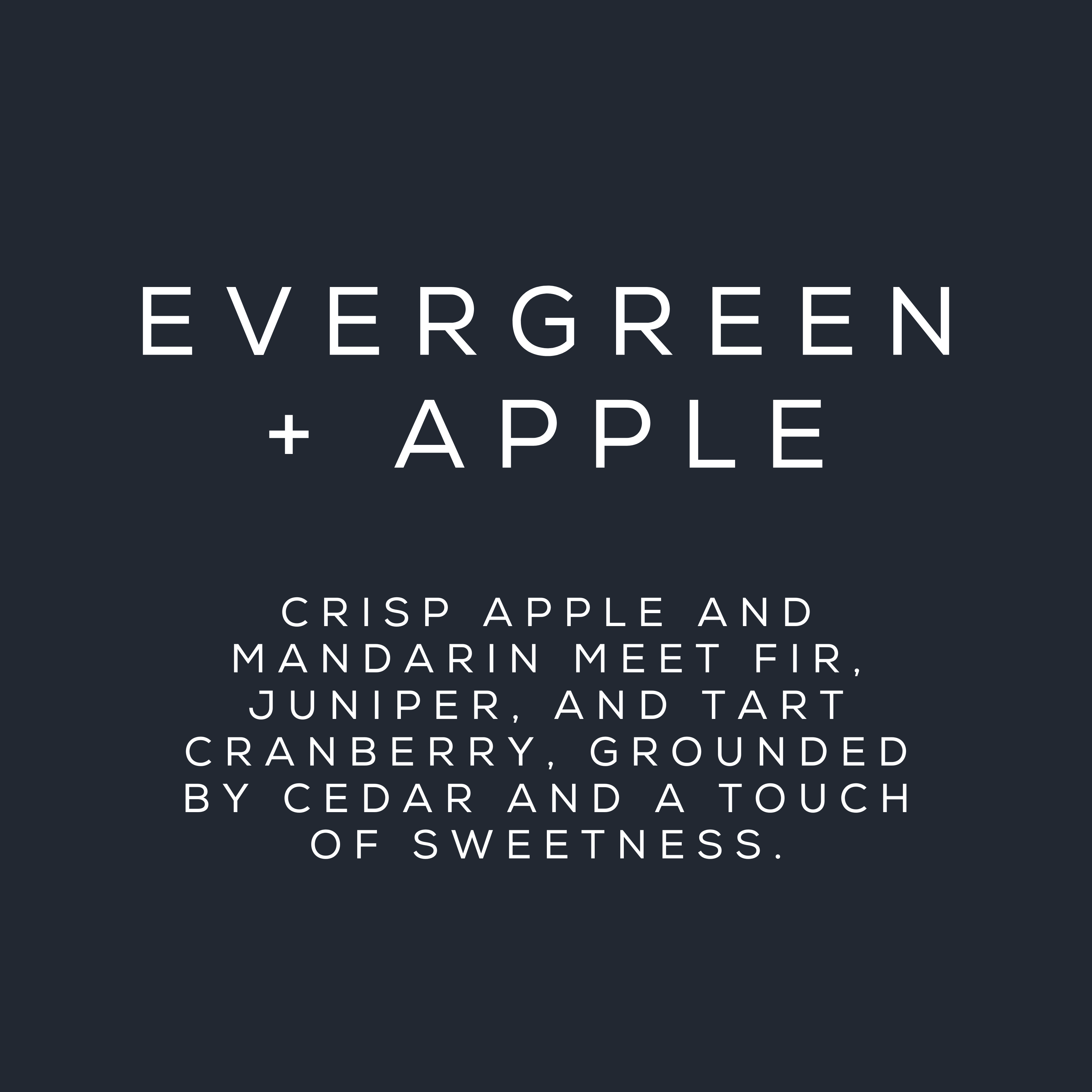 Evergreen + Apple | Modest Midwest Wax Co.
