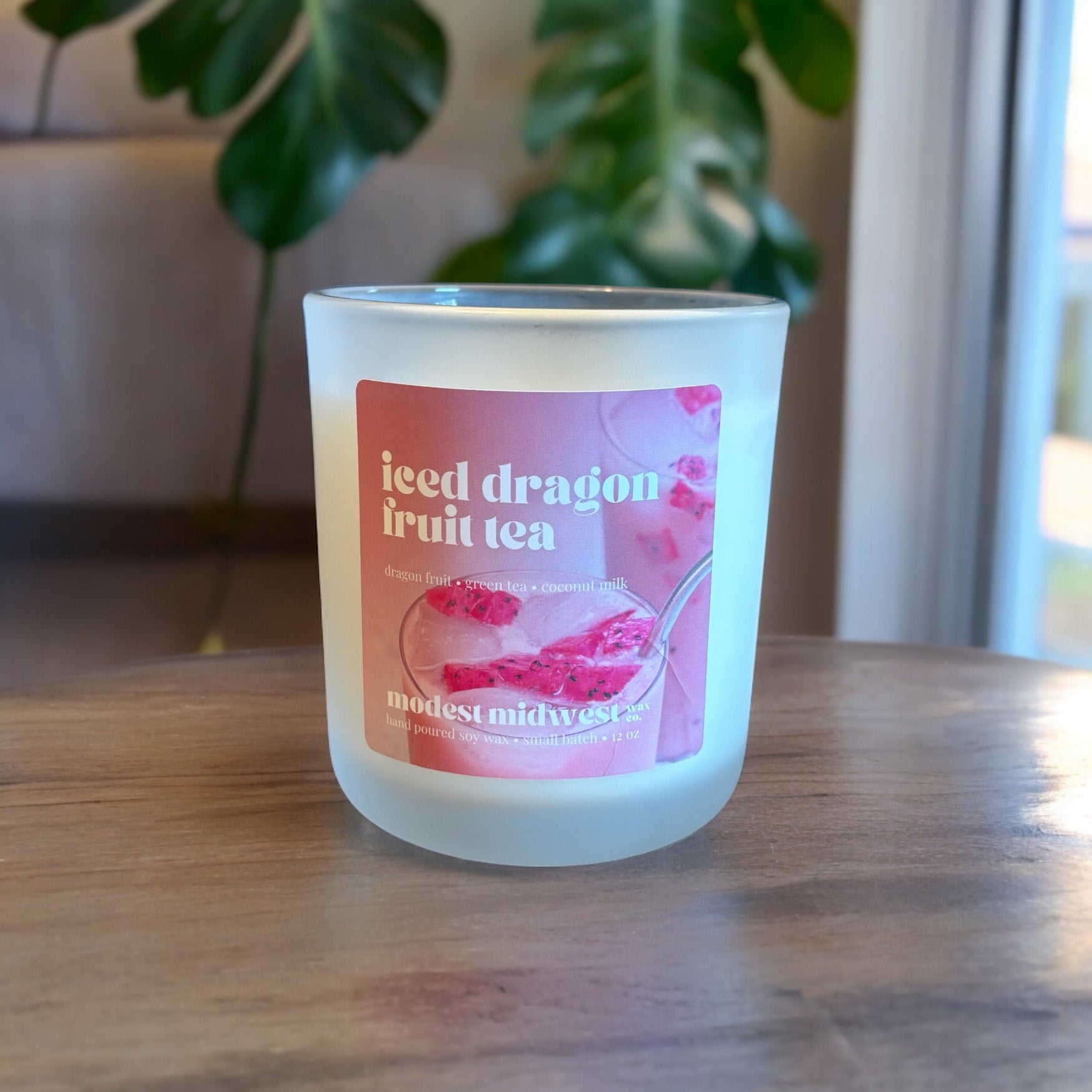 Iced Dragon Fruit Tea | Modest Midwest Wax Co